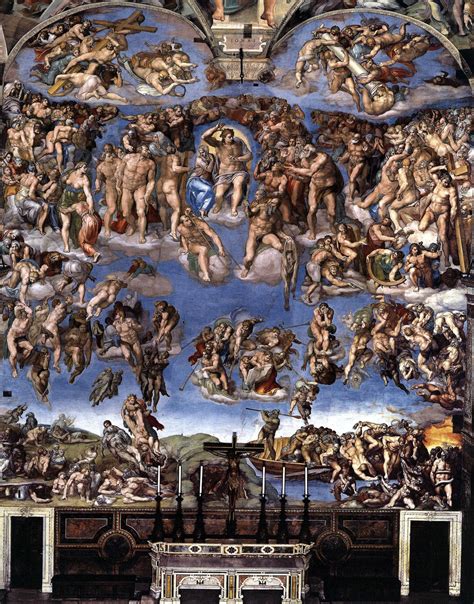Michelangelo Buonarroti The Last Judgement 1537 41 Miguel Angel