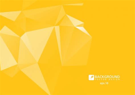 Premium Vector Yellow Abstract Geometric Background