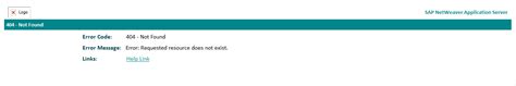 Customizing Default Error Pages For Sap Netwe Sap Community