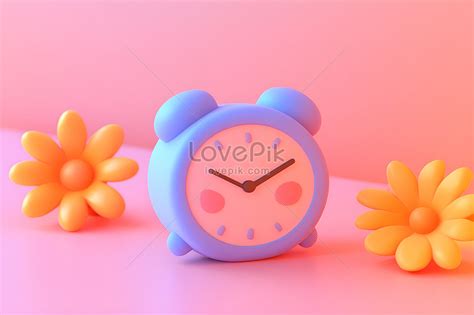 귀여운 만화 알람 시계 일러스트 무료 다운로드 Lovepik
