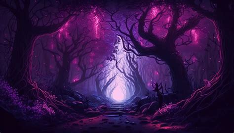 Magical Forest Witch Wallpaper Fantasy Background Fantasy Landscape