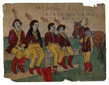 Henry Darger Illustration The Story Of The Vivian Girls 1910 1921