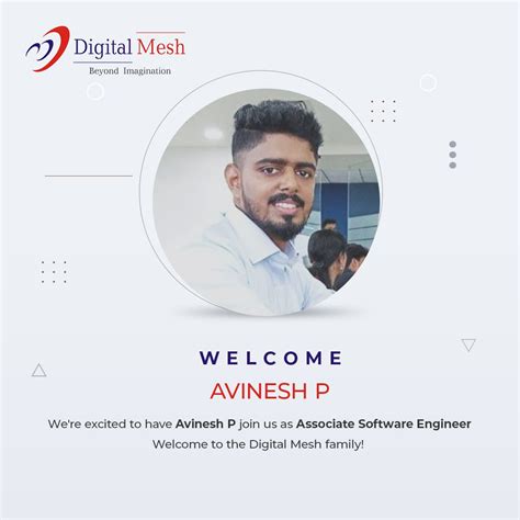 Digital Mesh Softech P Ltd On Linkedin Digitalmesh Newjoinee Welcome Teammember