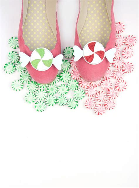 Diy Shoe Clips Peppermint Candy Damask Love In 2024 Candies Shoes
