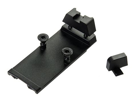 Gk Tactical Sig Sauerairsoft Rmr Mount Base W Iron Sight Set For Si