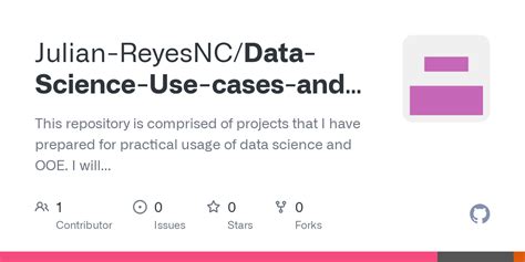 Github Julian Reyesnc Data Science Use Cases And Ooe This Repository Is Comprised Of Projects