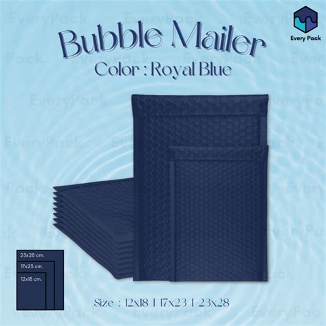 𝐁𝐮𝐛𝐛𝐥𝐞 𝐌𝐚𝐢𝐥𝐞𝐫 [แพ็ค25ใบ] Royal Blue ซองกันกระแทก ซองบับเบิ้ล ซองไปรษณีย์ [bb10] Th