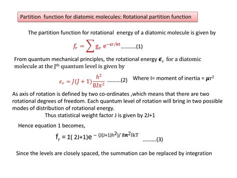 Ppt Partition Function Pptx Chemistry Science