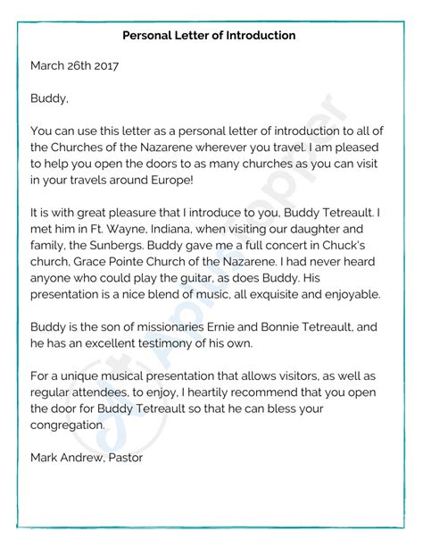 Sample Introduction Letters Format Examples And How To Write Introduction Letters A