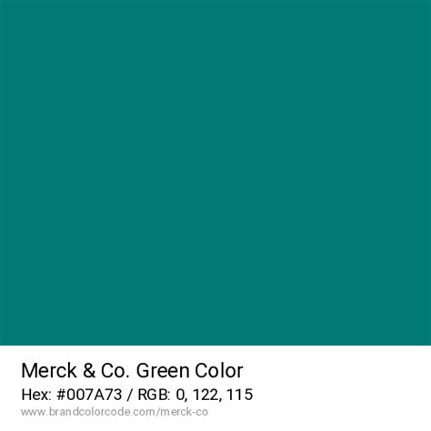 Merck And Co Brand Color Codes