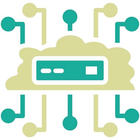 Premium Vector Cloud Networking Vector Icon Illustration Of Cloud