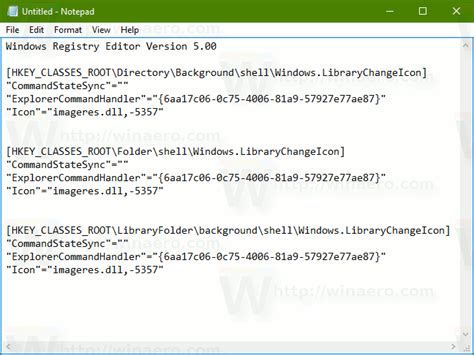 Add Change Icon To Library Context Menu In Windows