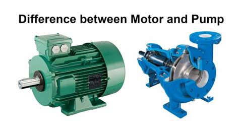 Difference Between Pump And Motor Linquip