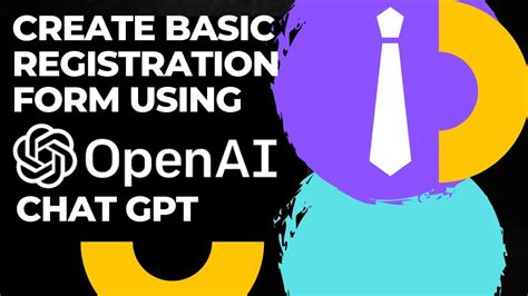 How To Create Html Css Basic Registration Form Using Open Ai Chat Gpt 30 Youtube