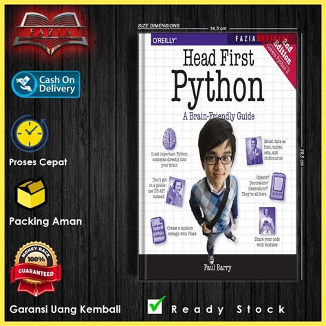 Jual Head First Python 2nd Edition By Paul Barry English Indonesia Shopee Indonesia