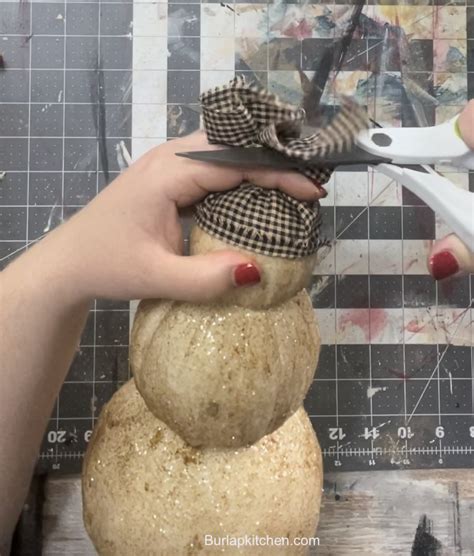 Diy Primitive Snowman Craft Tutorial Burlap Kitchen