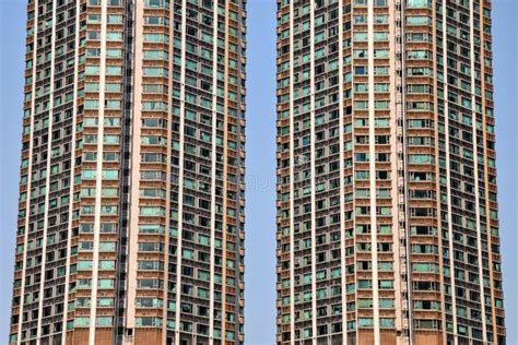 El Detalle Del Edificio Residencial De Alta Densidad En Hong Kong