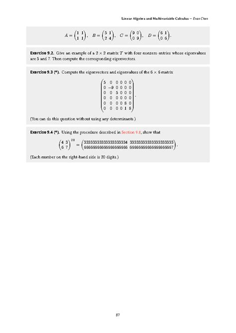 Linear Algebra And Multivariable Calculus Notes Part 44 Studocu