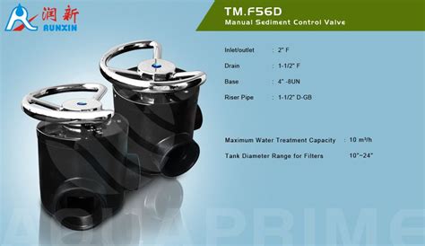 Water Treatment Runxin Sediment Control Valve Philippines