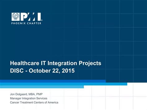 Pmi Presentation Integration Projects 1 Pptx