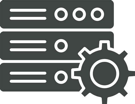 Database Settings Icon Vector Image Suitable For Mobile Apps Web Apps