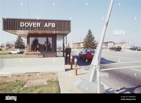 A Medium Range View Of The Main Gate Base Dover Air Force Base State