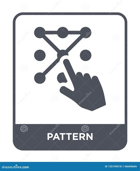 Pattern Icon In Trendy Design Style Pattern Icon Isolated On White