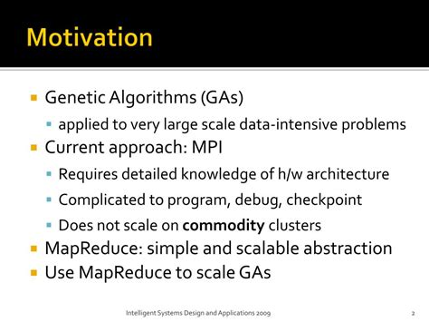Ppt Scaling Genetic Algorithms Using Mapreduce Powerpoint Presentation Id1928826