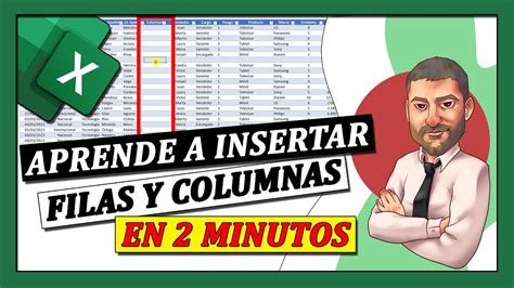 Cómo INSERTAR y ELIMINAR FILAS y COLUMNAS en EXCEL Trucos Curso de Excel para Principiantes