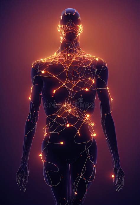 Human Neural Network Neural Human Figure Artificial Man From The