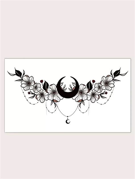 1sheet Flower Pattern Tattoo Sticker Pattern Tattoo Simplistic Tattoos Body Art Tattoos