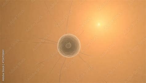 Confocal Microscopy Imaging Of A Single Cancer Cell Invading And Stock