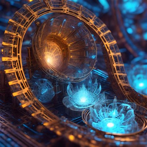 Quantum Energy Core Machinery Stock Image Image Of Hologram Advanced 338422831