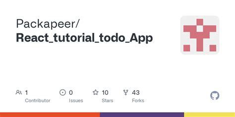 GitHub Packapeer React Tutorial Todo App