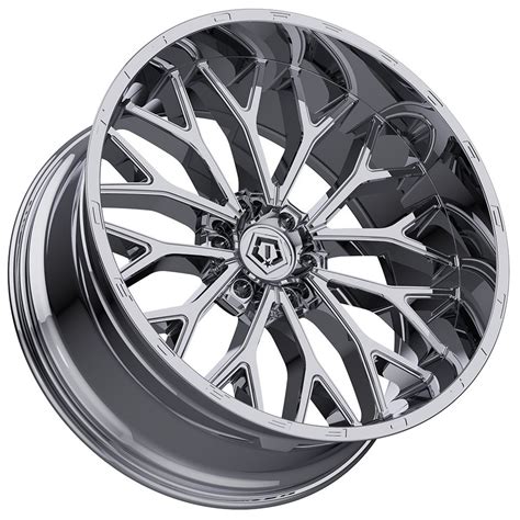 20x10 Tis Wheels 565c Chrome Off Road Rims 4 Pcs Ebay