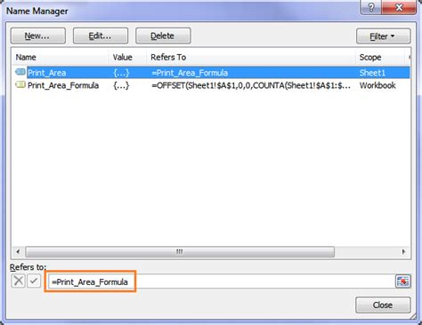 Excel Dynamic Print Area Dynamic Print Print Excel