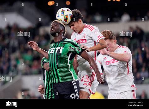 Austin Fc Forward Gyasi Zardes Left And St Louis City Defender