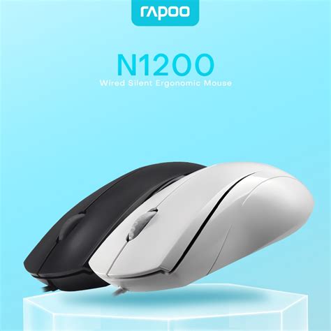 Rapoo N Wired Mouse For Laptop DPI Slient Mouse Computer Shopee Philippines