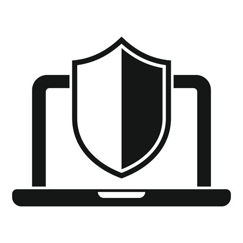 laptop ssl certificate icon simple vector safe data 20248686 vector