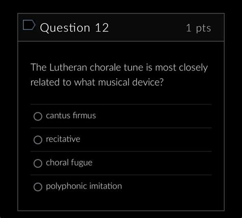 Question 4 1 Pts Listen To The Following Excerpt From