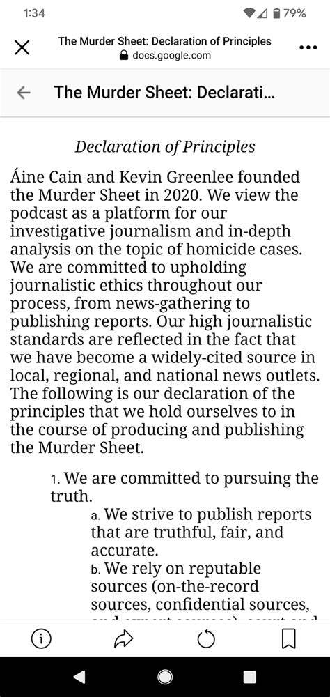 Murder Sheet Standards R Libbyandabby