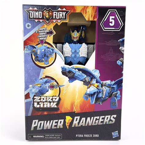Power Rangers Dino Fury Zord Link Ptera Freeze Zord Morphs 5 Hasbro