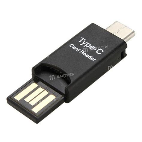 USB Type C To Micro SD TF Card Reader For Laptop PC Mobile Phones Martview