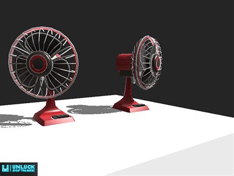 Animated Table Fan 3d Electronics Unity Asset Store