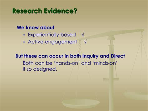 Ppt Experimental Comparison Of Inquiry And Direct Instruction In Science Powerpoint