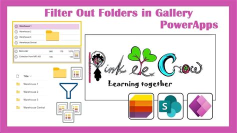 filter out folders in sharepoint list in powerapp gallery display items