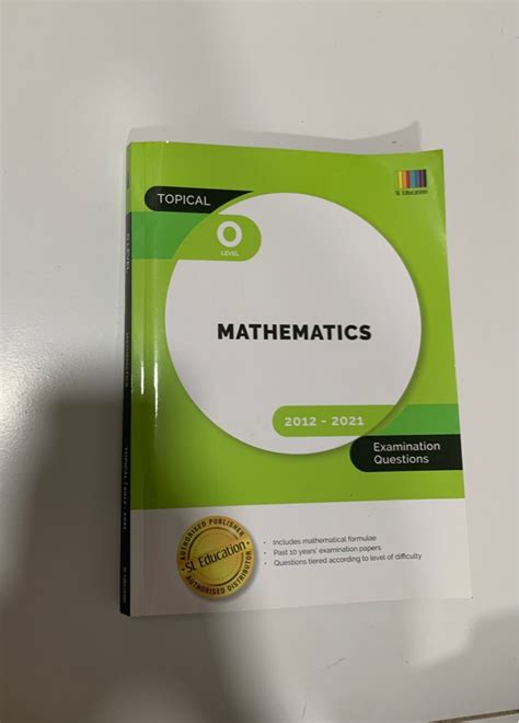 O Level Mathematics Topical Tys Hobbies And Toys Books And Magazines Assessment Books On Carousell