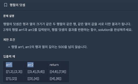 [programmers] lv1 행렬의 덧셈 javascript