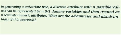 Answered In Generating A Univariate Tree A Bartleby