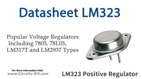 Lm323 5v 3a Positive Voltage Regulator Datasheet